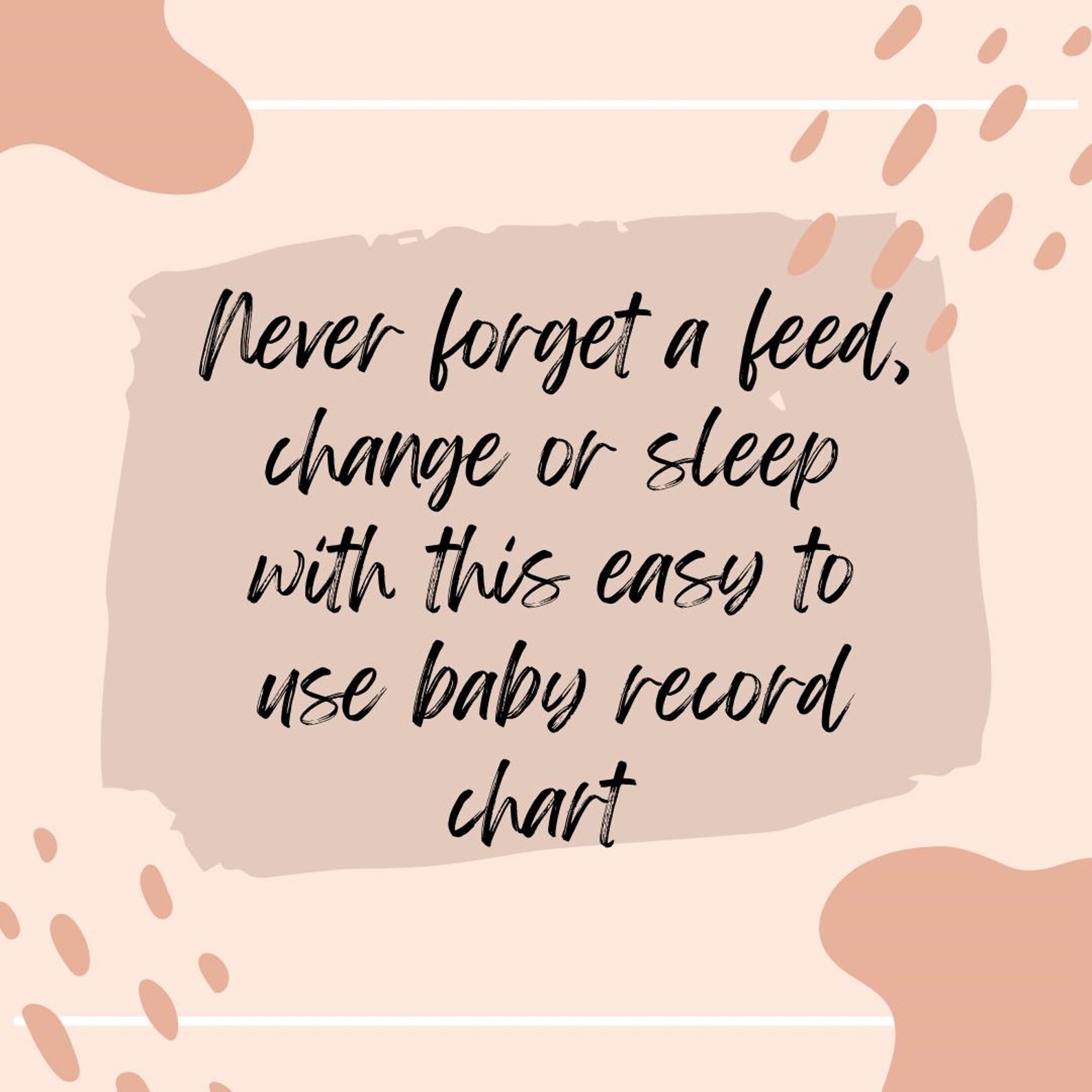 Newborn Baby Record Chart-printable - Etsy