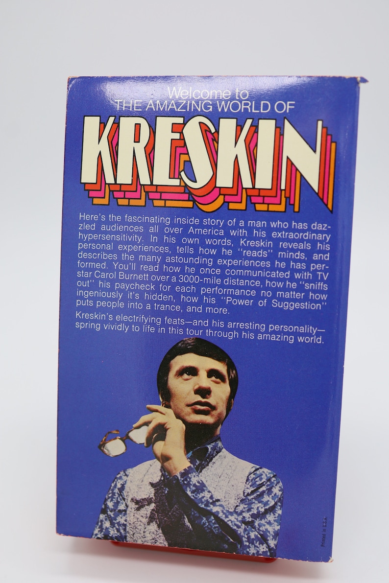 The Amazing World of Kreskin by Kreskin 1974 - Etsy