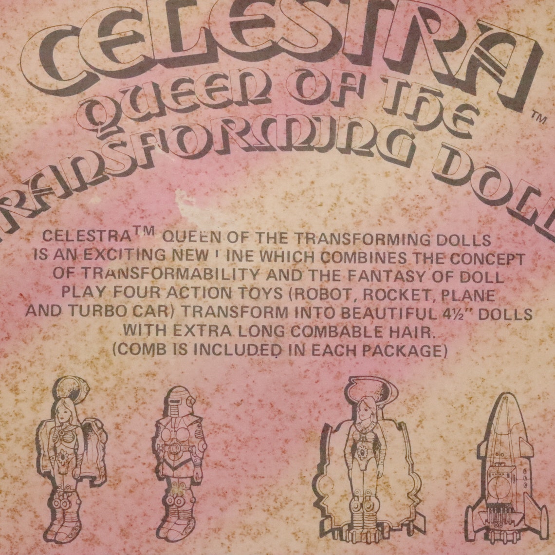 Celestra Queen of the Transforming Dolls Placo Toys 1986 - Etsy