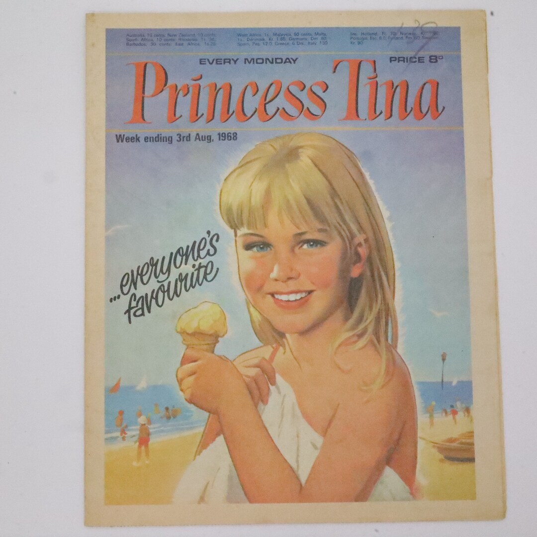Princess Tina August 3 1968 UK Comic - Etsy Australia