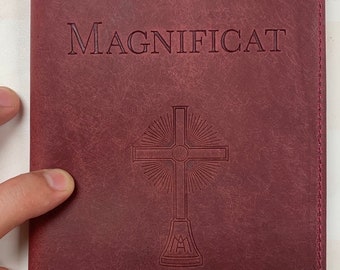 Blue Magnificat Book Cover/ Leather Magnificat Cover/ Leather - Etsy