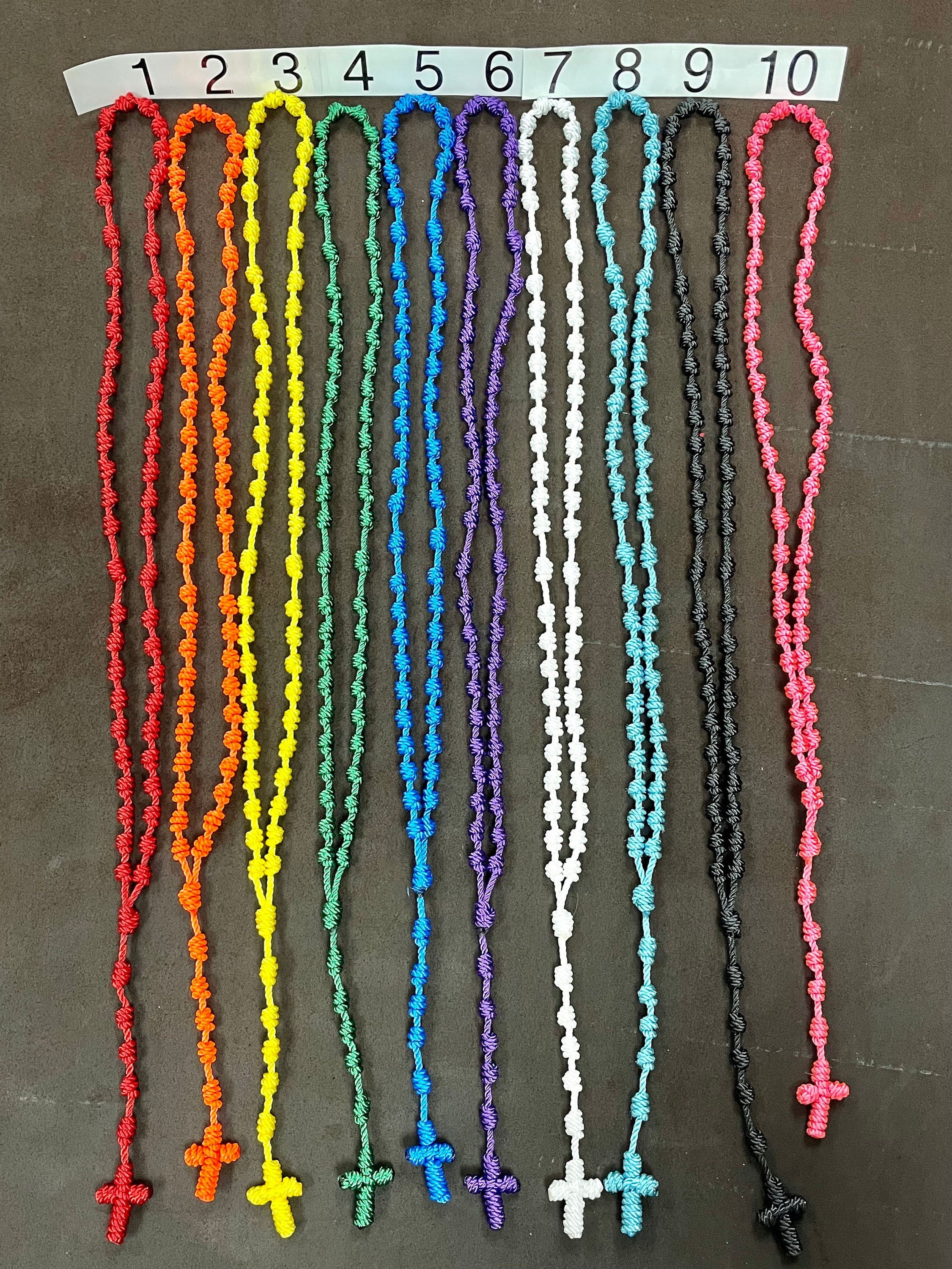 String Rosaries Handmade Knotted - Etsy