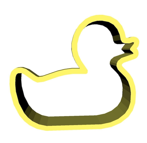 Rubber Duck Cookie or Clay Cutter STL File | Etsy