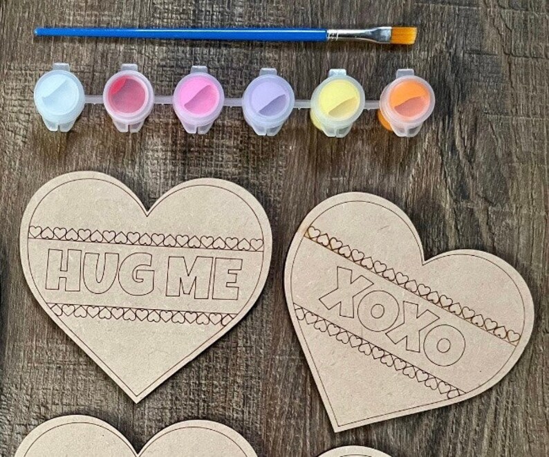 Conversation Candy Hearts SVG | Laser Cut Paint Kit File | Valentine ...