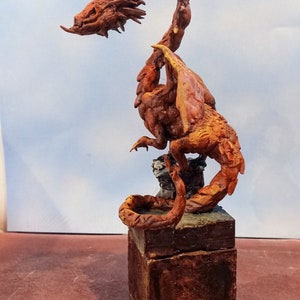 Red Dragon. Dragon Sculpture, Dragon, Dragon Figures, Handmade Figures ...