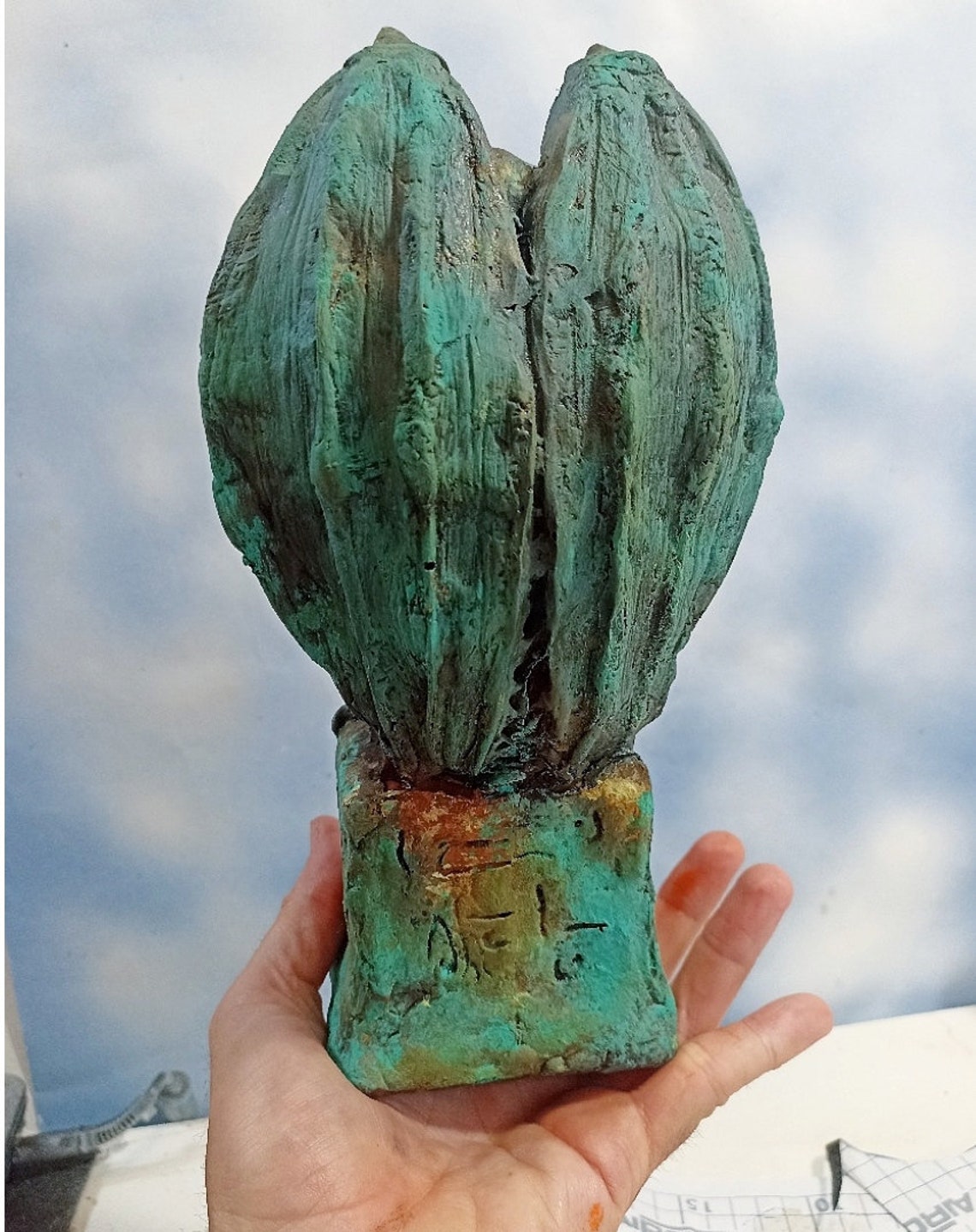 Cthulhu Emerald Bronze. Cthulhu Idol, Cthulhu Resin, Lovecraft, Gift ...