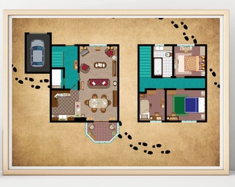 The Simpsons Floor Plans - Etsy