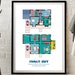 Family Guy Floor Plan Home to Peter and Lois, Chris, Meg and Stewie - Etsy
