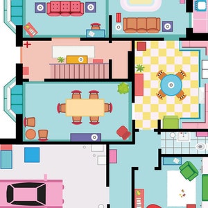 The ‘simpsons’ TV Show House Floor Plan - Etsy UK