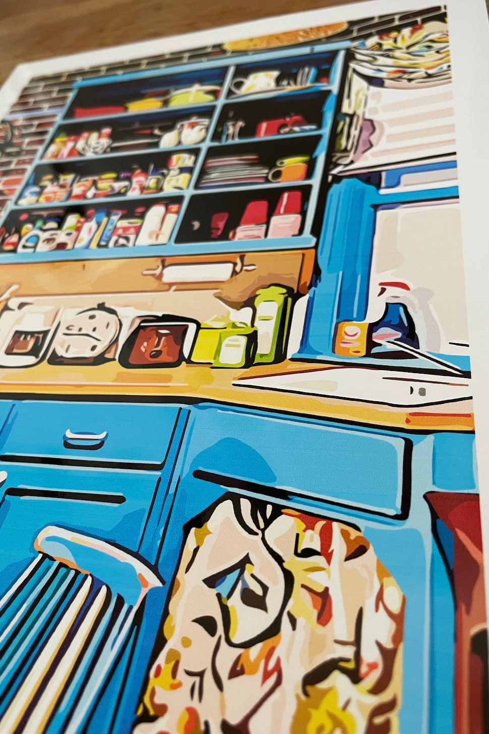 Friends TV Show iconic chairs illustration, Joey and Chandler — Floor ...