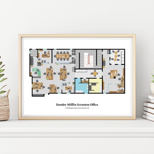 The Office Floor Plan the Office TV Show Blueprint - Etsy Canada