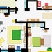 New Girl TV Show Apartment Floor Plan New Girl TV Show Layout - Etsy
