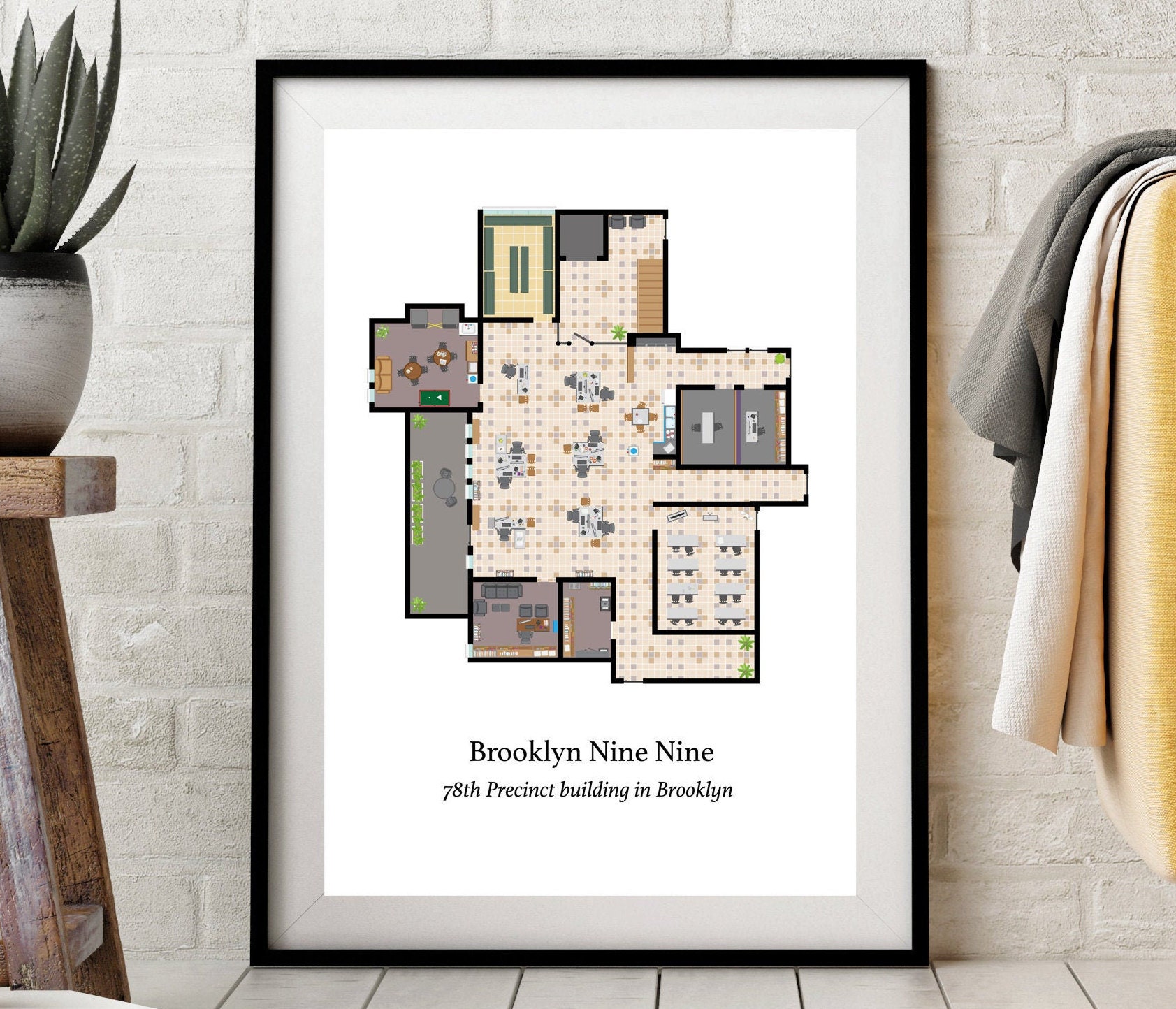 Brooklyn Nine-Nine Floor plan office — Floor Plans by Matilda