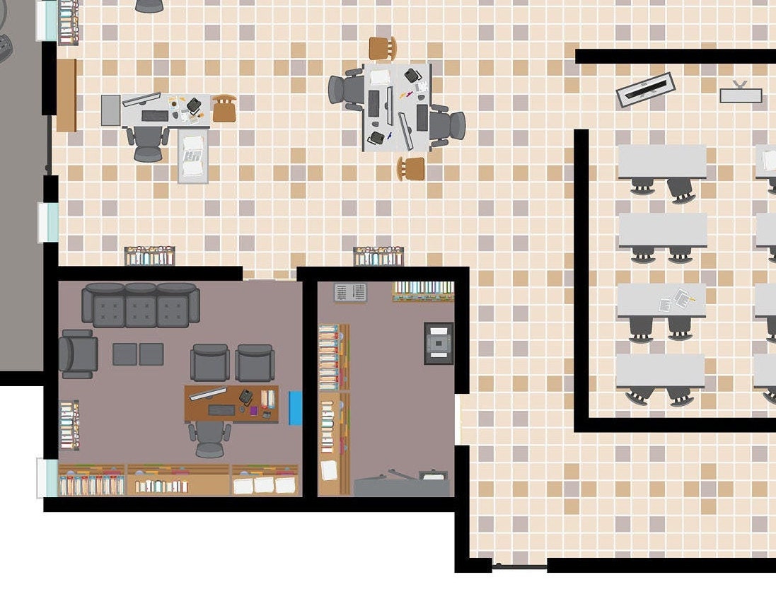 Brooklyn Nine-Nine Floor plan office — Floor Plans by Matilda
