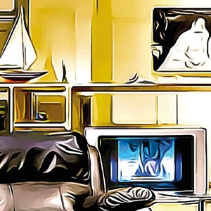 Friends TV Show Iconic Chairs Illustration, Joey and Chandler - Etsy