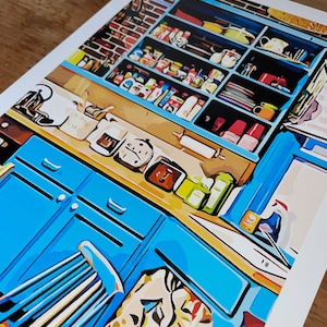 Friends TV Show Iconic Chairs Illustration, Joey and Chandler - Etsy