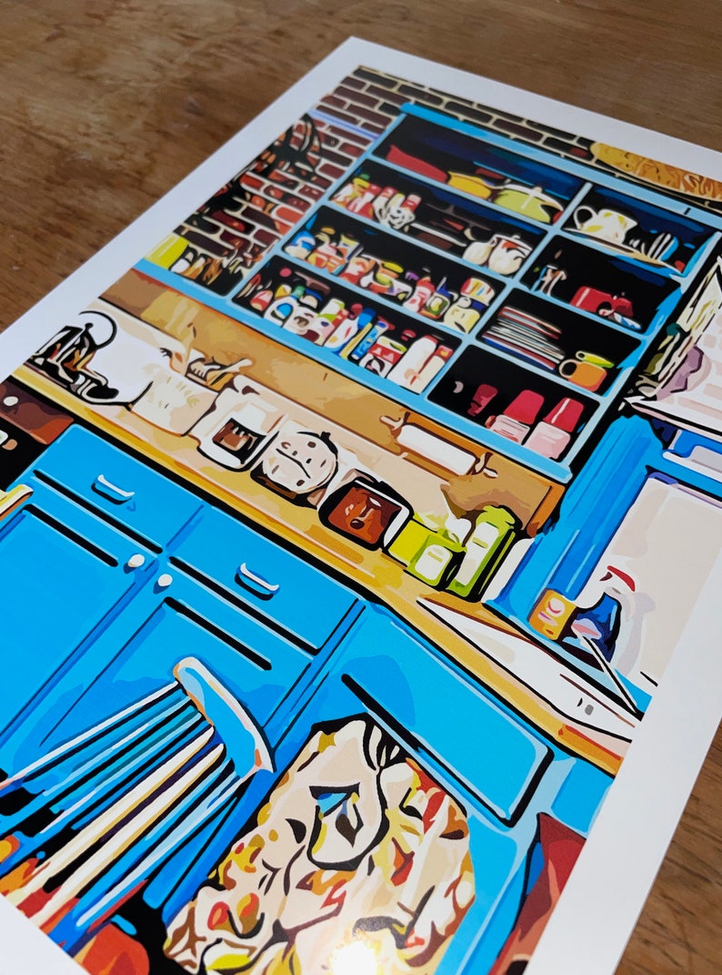 Friends TV Show Iconic Chairs Illustration, Joey and Chandler - Etsy