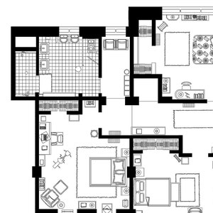 New Girl Apartment Floor Plan Art Print - Etsy