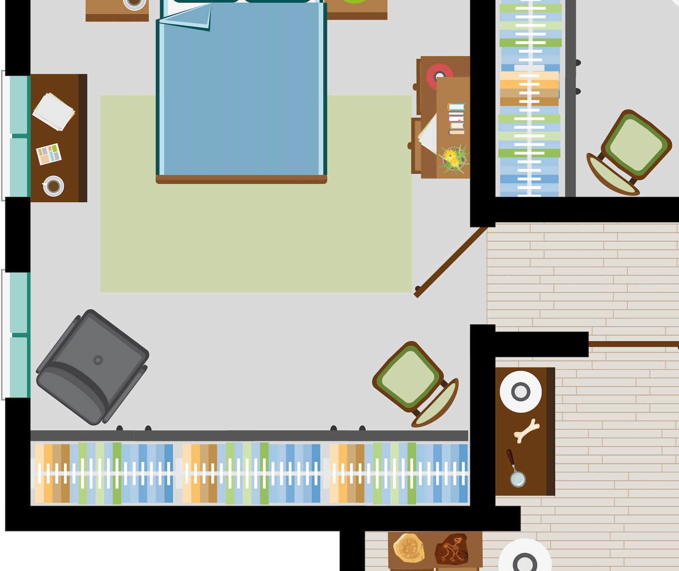 Friends TV Show Apartment Floor Plan-friends Ross Geller - Etsy