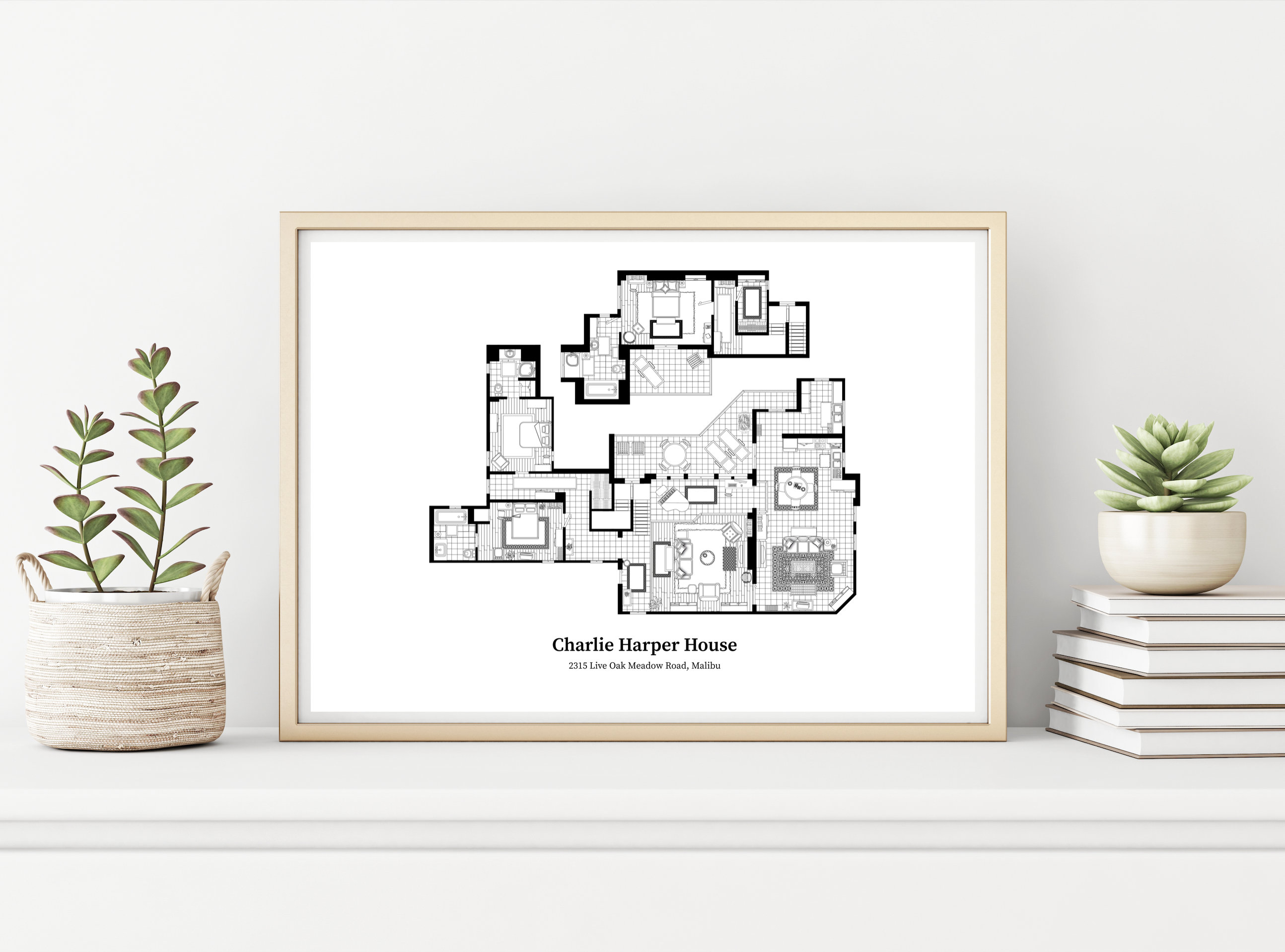 Two and a Half Man TV Show Apartment Floor Plan - Charlie Harper House ...