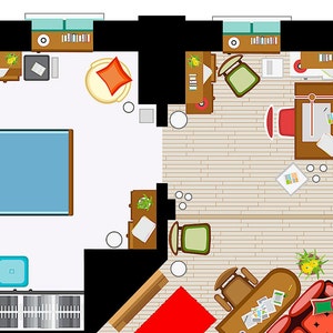 HIMYM Apartment Floor Plan Art Print: How I Met Your Mother TV Show ...