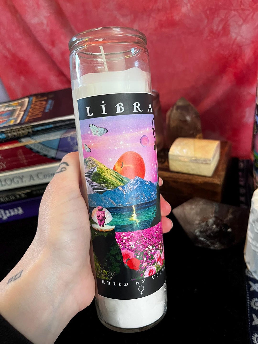 Libra Altar Candle | Ruled by Venus, Ritual Candle - Etsy UK