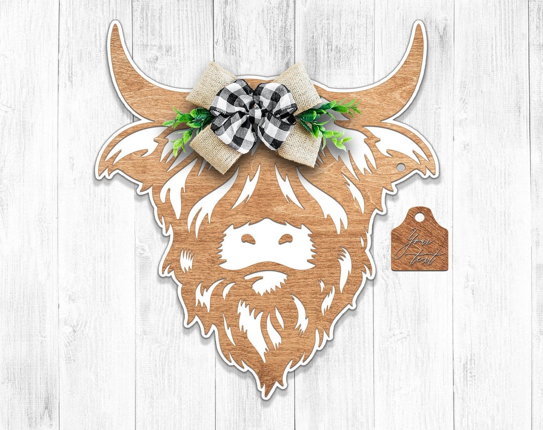 Highland Cow DIY Door/wall Décor/door Hanger KIT - Etsy