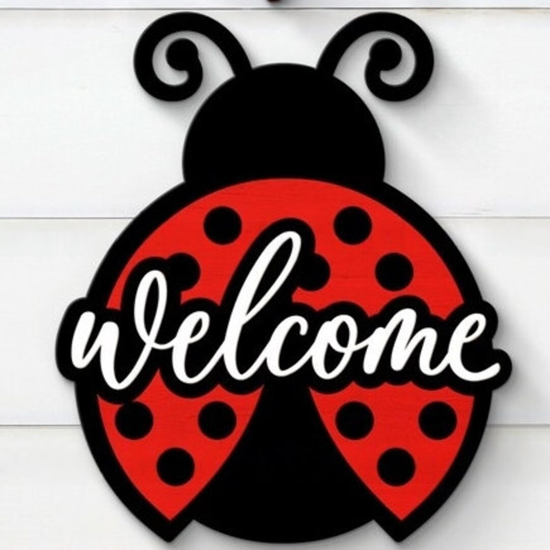 Ladybug Door Hanger Diy | Door Hanger Diy | Door Hanger Kit | Paint Kit ...