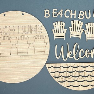 Beach Bums Door Hanger Diy | Door Hanger Diy | Door Hanger Kit | Paint ...
