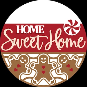 Home Sweet Home Gingerbread Man Door Hanger Diy | Door Hanger Diy ...
