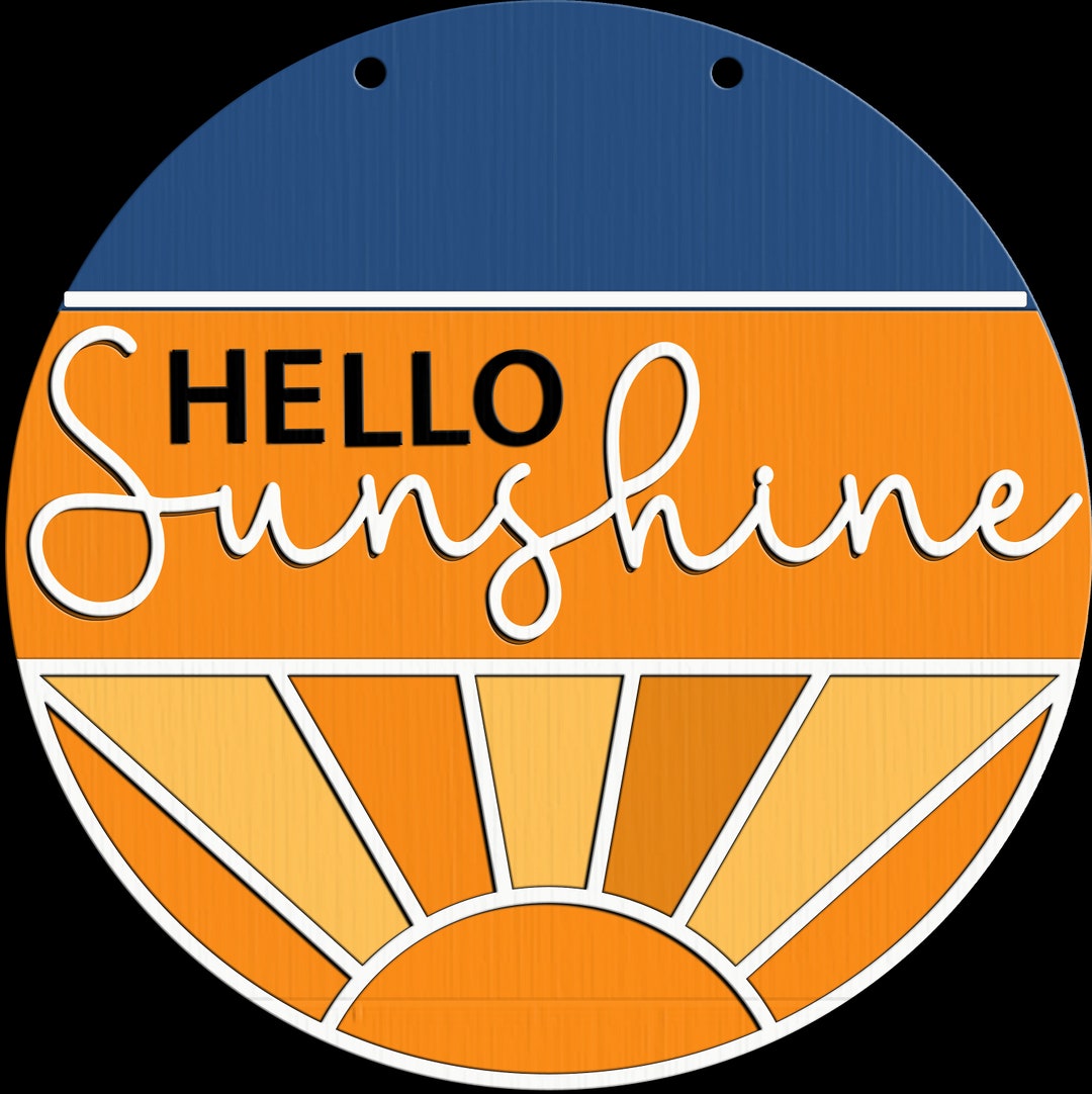 Hello Sunshine Door Hanger Diy | Door Hanger Diy | Door Hanger Kit ...