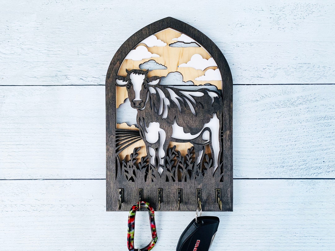 Multilayer Cow Key Holder| Diy | Wall Décor | Paint Kit | Boutique Kit ...