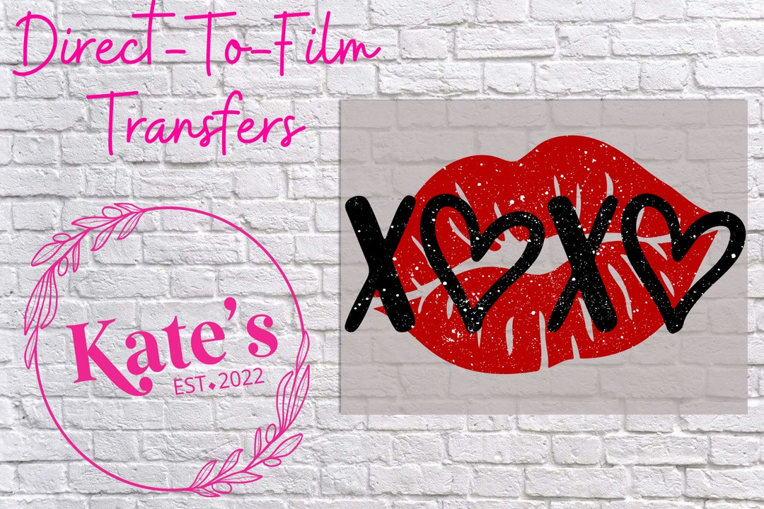 XOXO Lips DTF Transfer - Etsy
