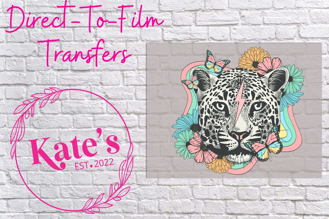 Snow Leopard DTF Transfer - Etsy