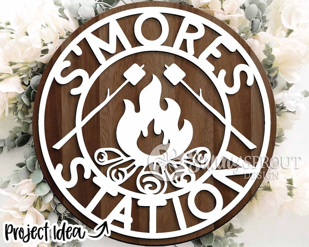 Smores Station Door Hanger Diy Door Hanger Diy Door Hanger - Etsy