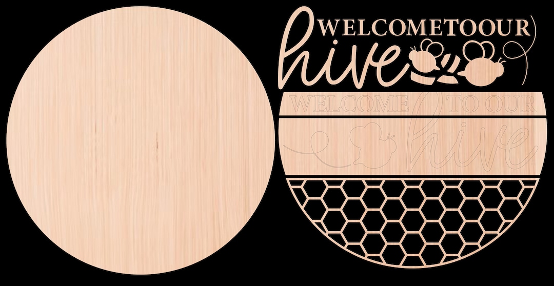 Welcome to Our Hive Door Hanger Diy | Door Hanger Diy | Door Hanger Kit ...
