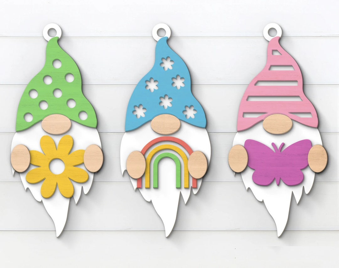 Spring Gnome Bundle | Gnome Diy | Spring Gnome Kit | Paint Kit ...