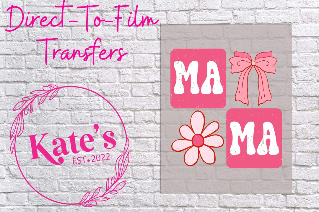 Ready to Press DTF Transfer | Retro Mama - Spring - Mama - Mom - Etsy