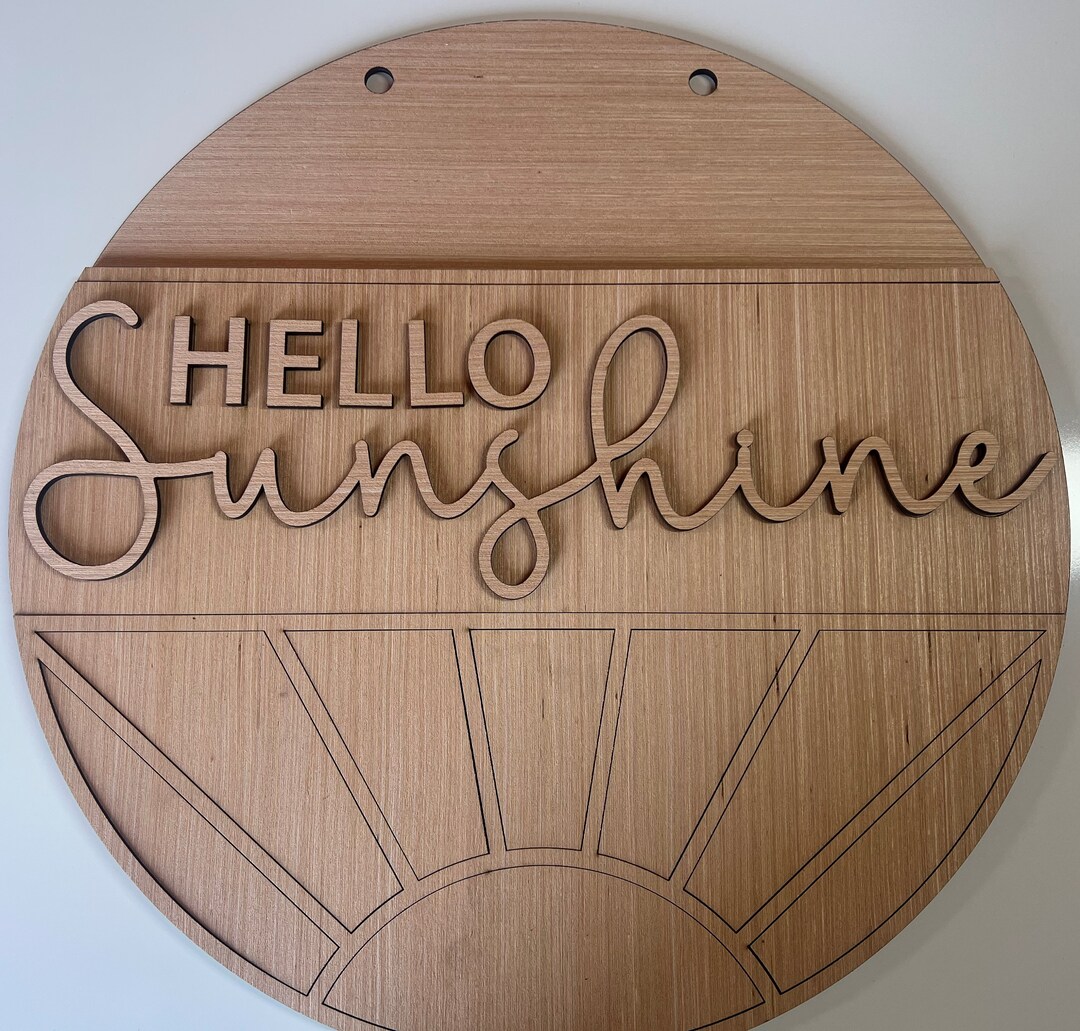 Hello Sunshine Door Hanger Diy Door Hanger Diy Door Hanger - Etsy