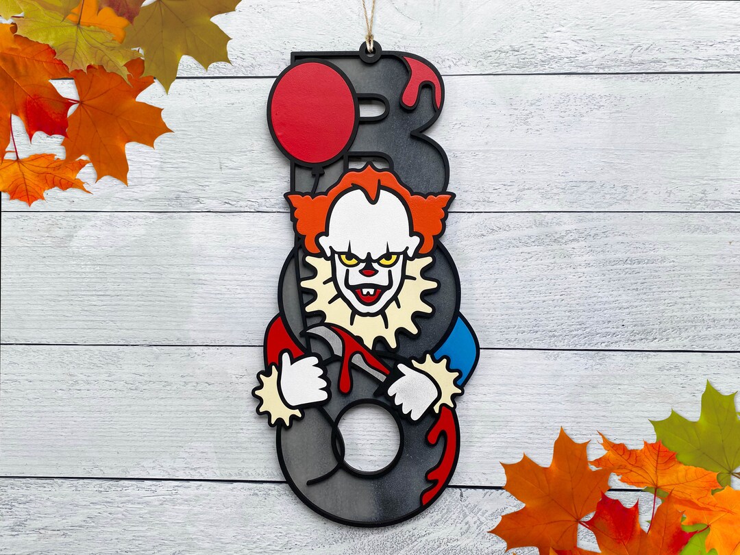 25" BOO Friday the 13th Door Hanger Diy | Door Hanger Diy | Door Hanger ...