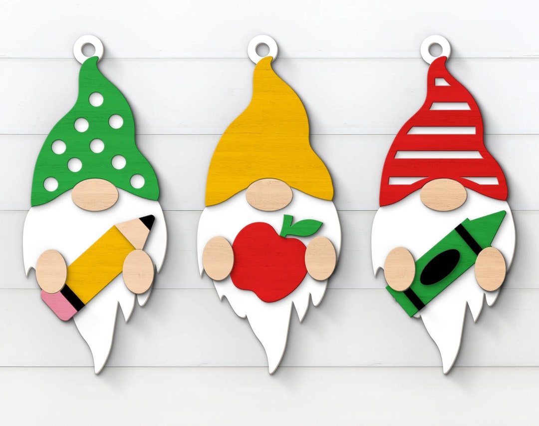 Teacher Gnome Bundle| Teacher Diy | Teacher Kit | Paint Kit | Boutique ...