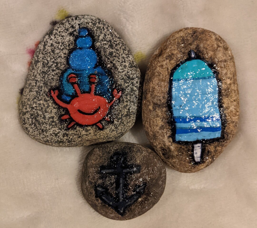 Nautical Painted Rock Pack - Etsy
