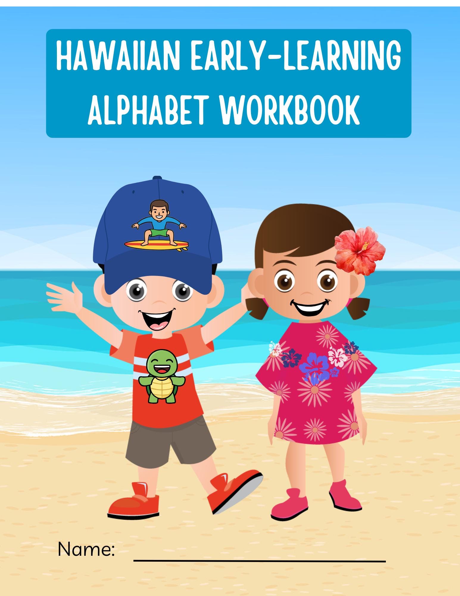 108 Pages Hawaiian Alphabet Workbook ABC Letter Tracing & Coloring (PDF ...