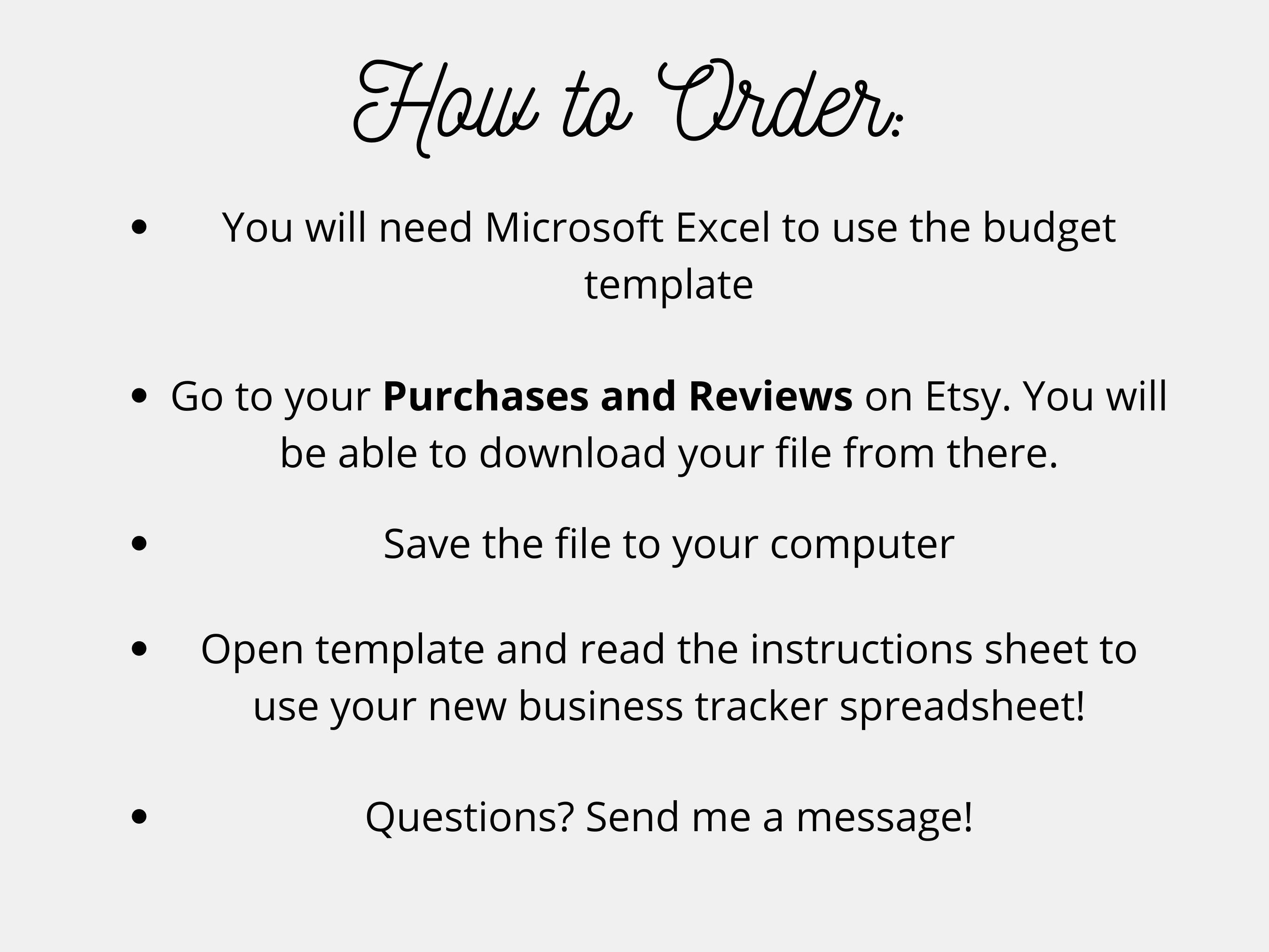 Mercari Spreadsheet - Reseller Inventory Spreadsheet - Small Business ...