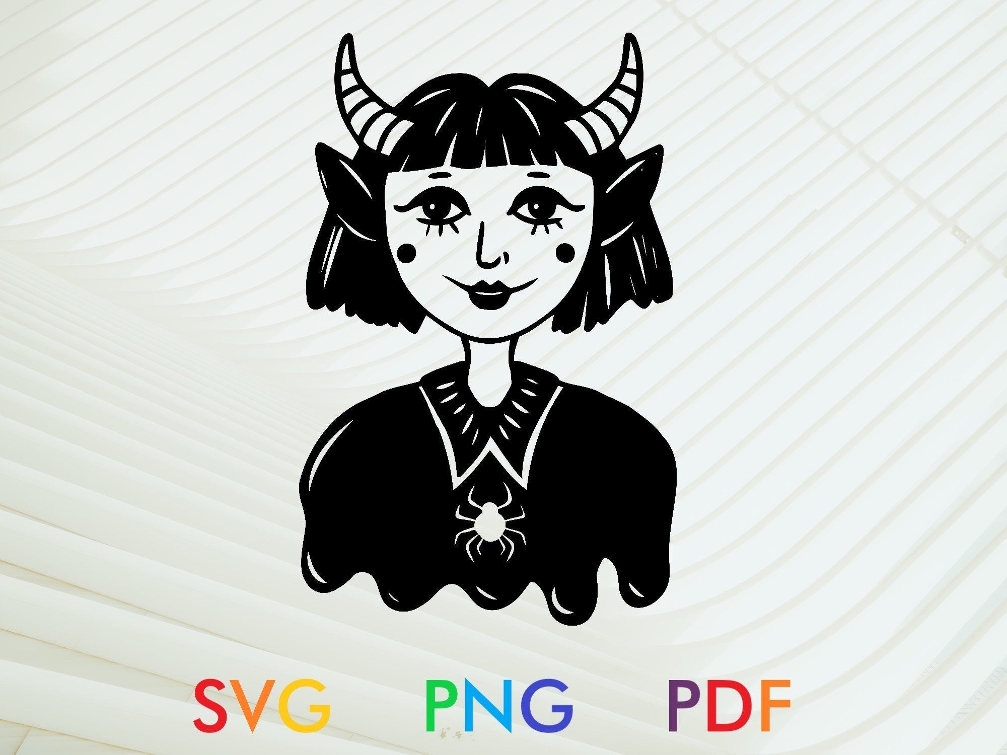 Demon Girl Svg, Demon Girl Png, Gothic Girl Svg, Gothic Girl Png ...