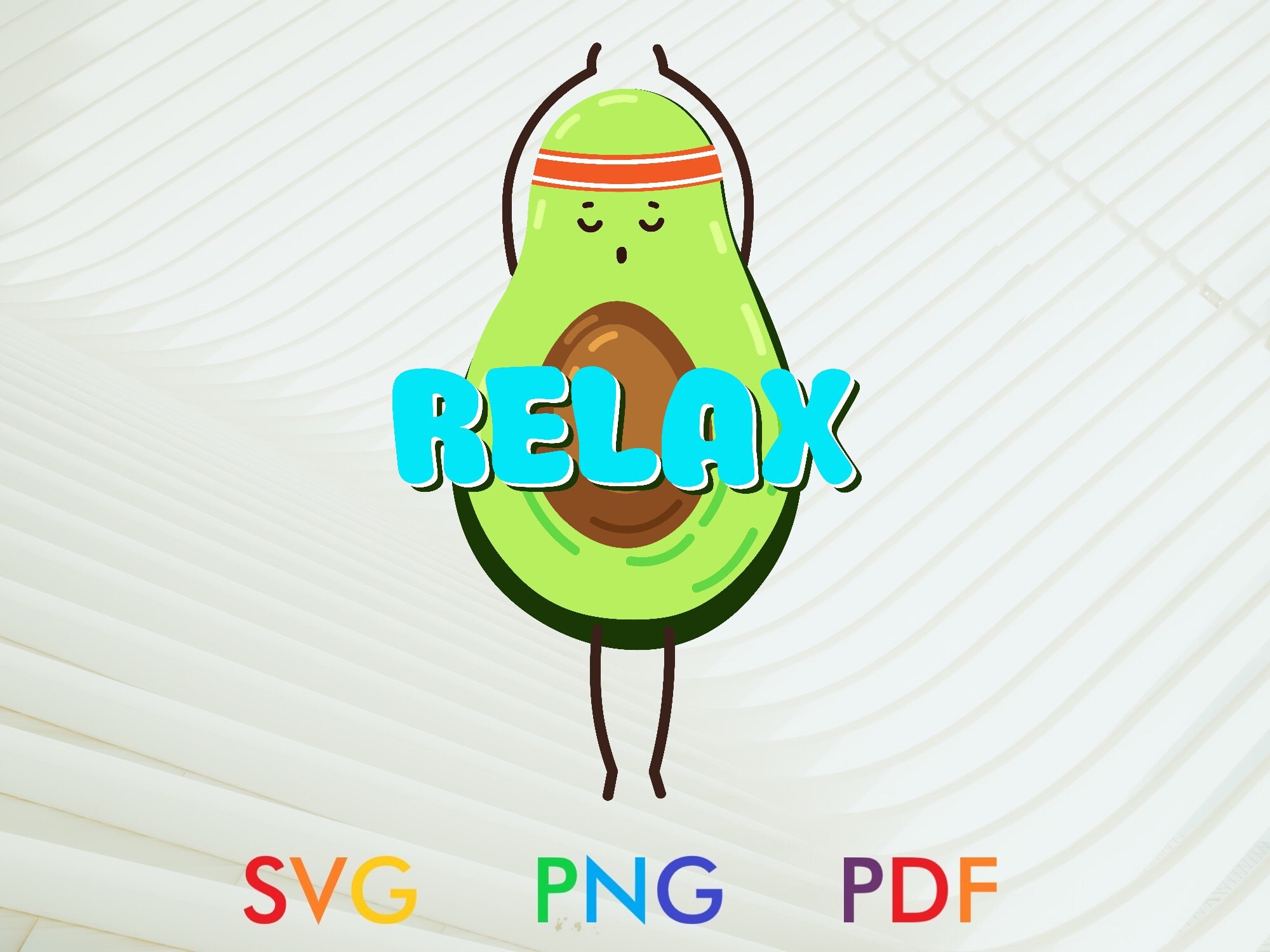 Relájese svg, Relájese png, Aguacate svg, Aguacate png, Divertido ...