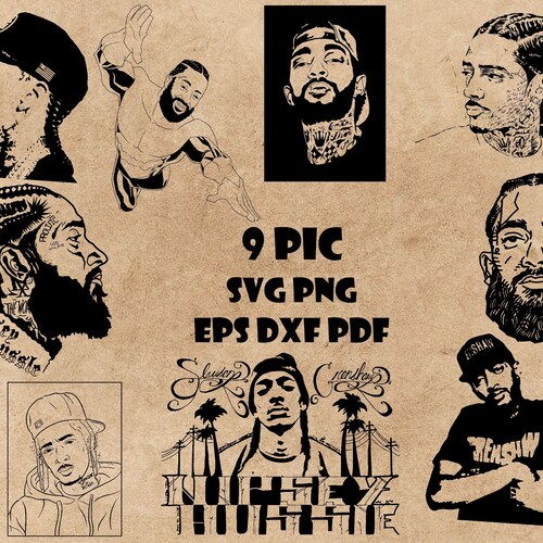 Nipsey Hussle Svg Png File Perfect For Cricut Nipsey Hussle Etsy