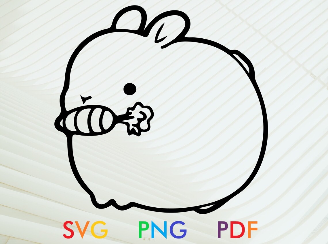 Funny Bunny Svg, Funny Bunny Pdf, Funny Bunny Png, Kawaii Bunny Svg ...