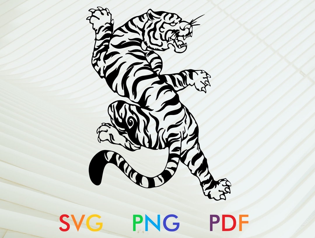 Tiger Svg, Tiger Png, Tiger Pdf, Tiger for Tattoo Svg, Tiger for Tattoo Png, Tiger for Tattoo ...