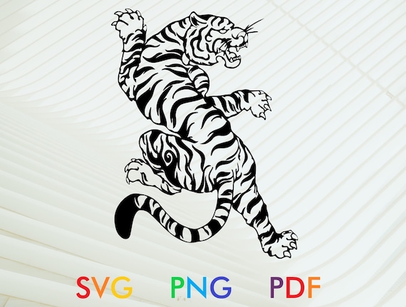 Tiger Svg Tiger Png Tiger Pdf Tiger for Tattoo Svg Tiger - Etsy